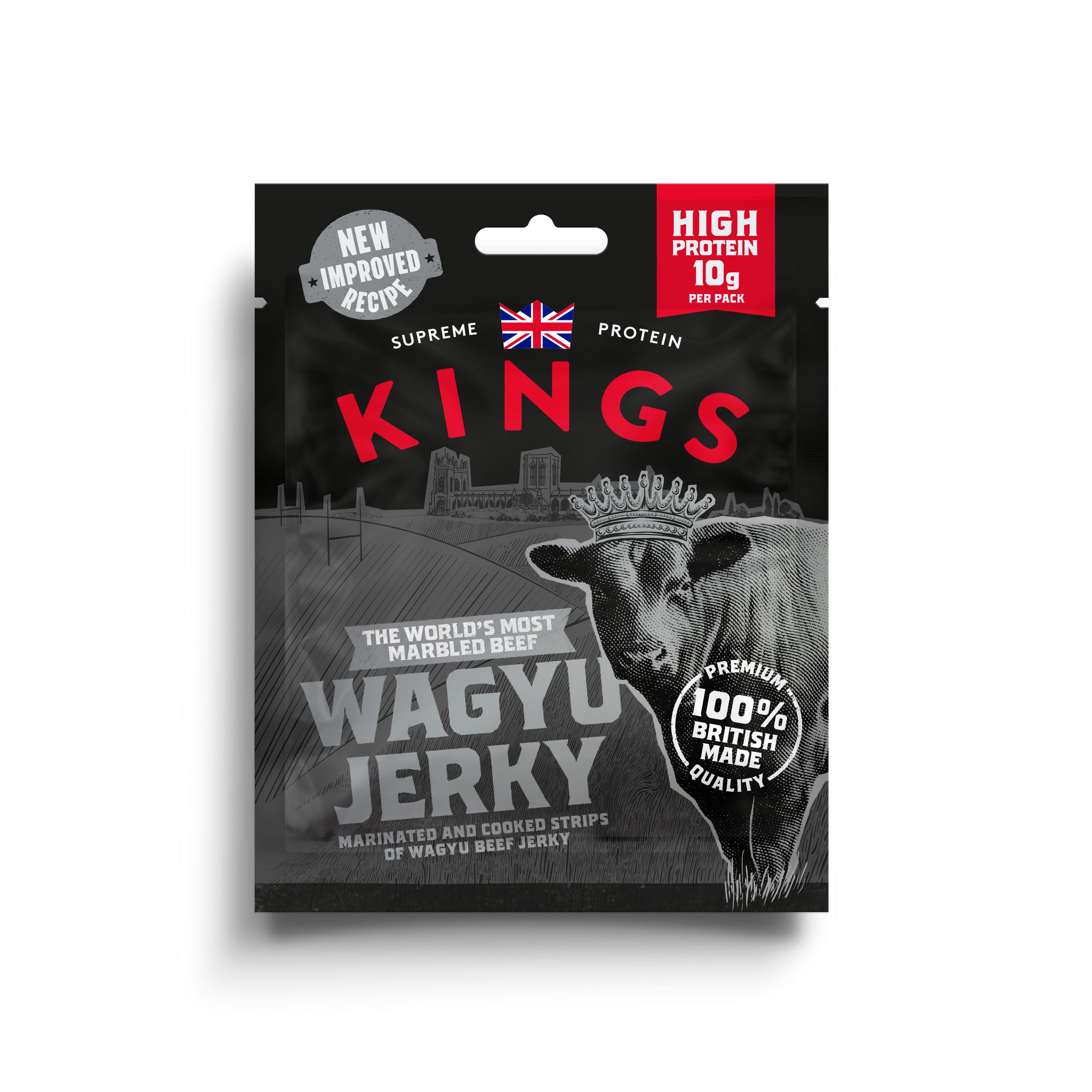Kings Platinum Standard Wagyu Jerky | High Protein Meaty Snacks | UK ...